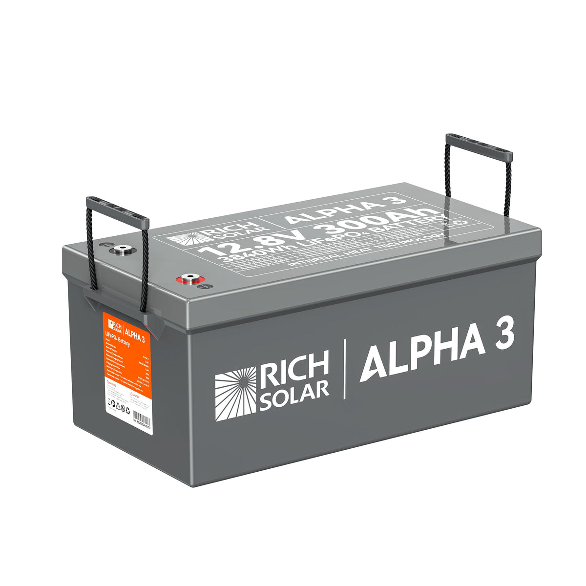 ALPHA 3 - 12V 300Ah LiFePO4 w/ Heat & BT – Energy Systems Central