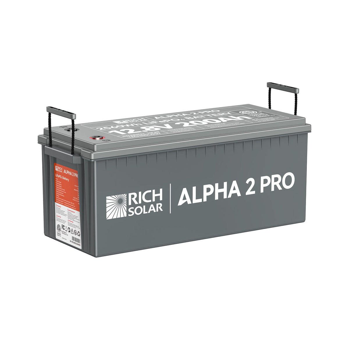 ALPHA 2 PRO - 12V 200Ah LiFePO4 (7000 Cycles) – Energy Systems Central