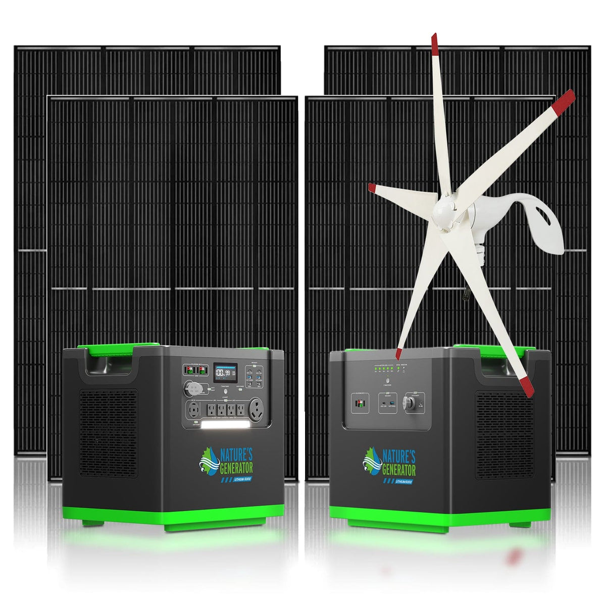 Lithium 6000 Solar/Wind Generator w/ Panels & Turbine – Energy Systems ...